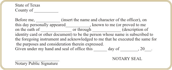 What Are The Authorized Duties Of A Notary In Texas 